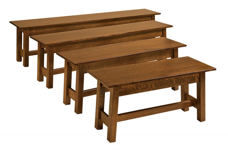 Shaker Bench - | Dining | Buy Custom Amish Furniture
