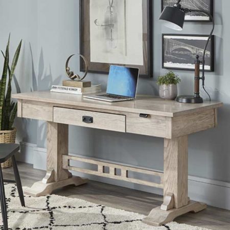 Custom Flat Top Desks | Solid Wood Executive Desks | Amish Showroom