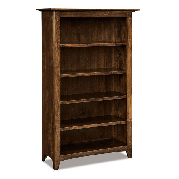 Dover 5 ft Bookcase FVB-011-D - Buy Custom Amish Furniture